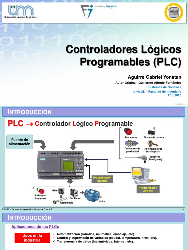 Clase de PLC | PDF | Controlador lógico programable | Sistema de control