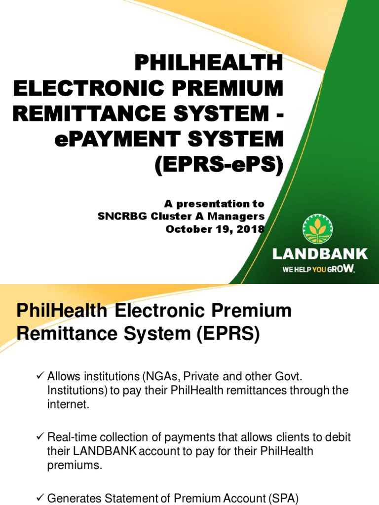 Eprs Eps - Presentation | PDF | Payment System | Payments