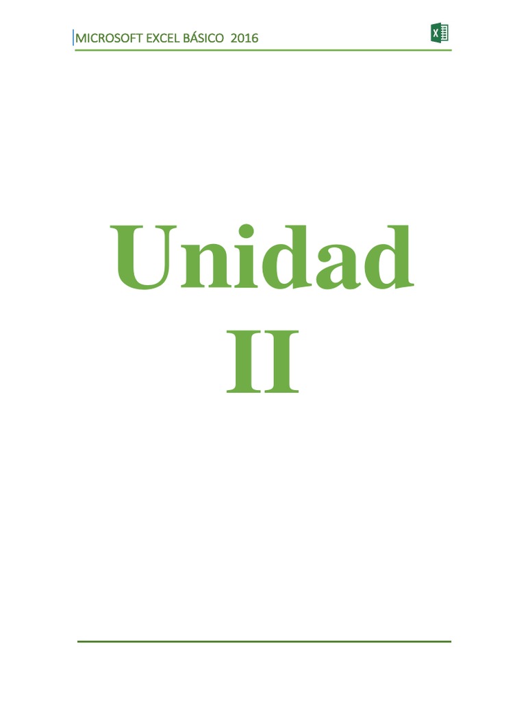 Manual de Excel Basico 2016 - Parte 2 | Descargar gratis PDF | Microsoft Excel | Microsoft