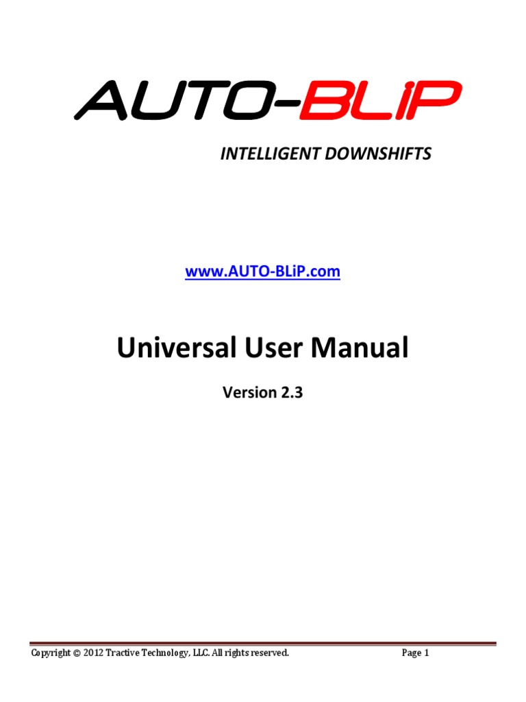 User Manual v2 3 | PDF | Throttle | Damages
