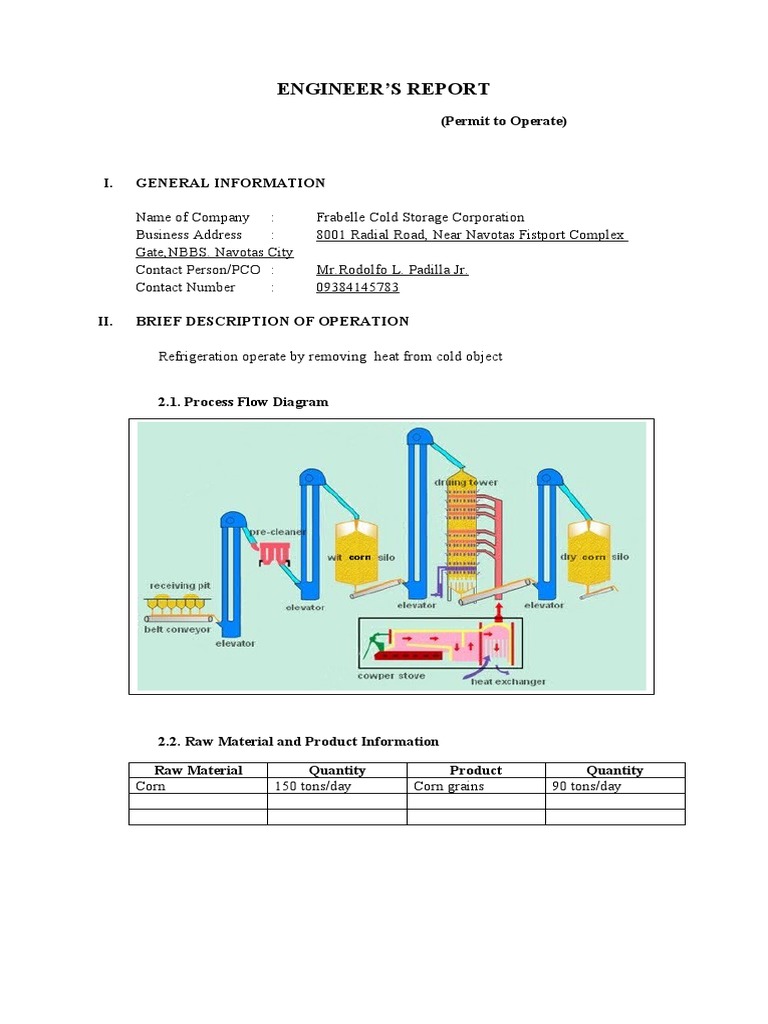 Pto Engineering Report Sample | PDF | Air Pollution | Volatile Organic Compound