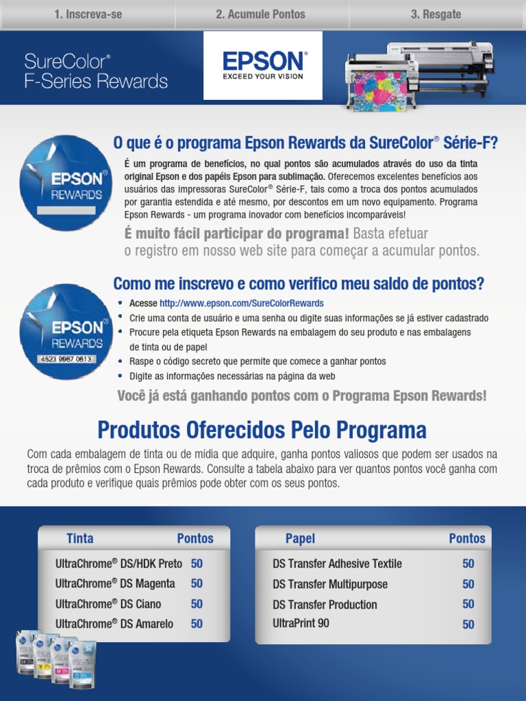 Epson Rewards Série F | PDF | Science | Ciência e Tecnologia