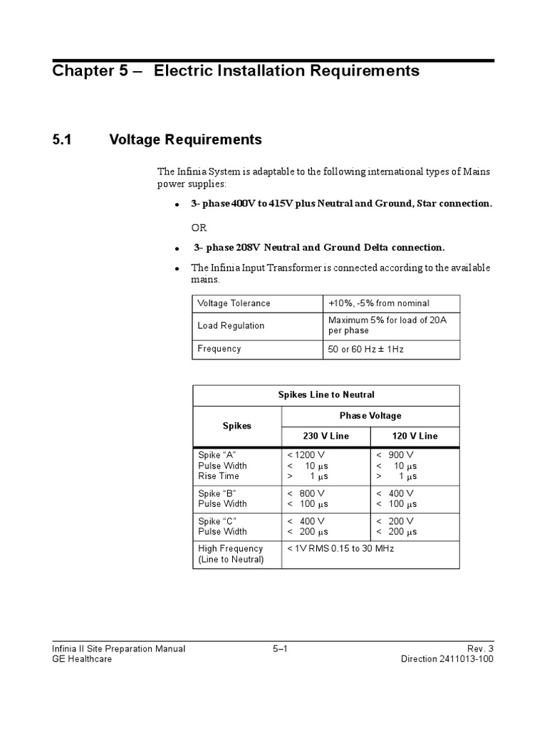 Electric Installation Requirements Chapter | PDF | Mains Electricity ...
