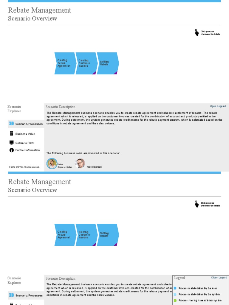 Rebate Management: Scenario Overview | PDF | Rebate (Marketing) | Invoice