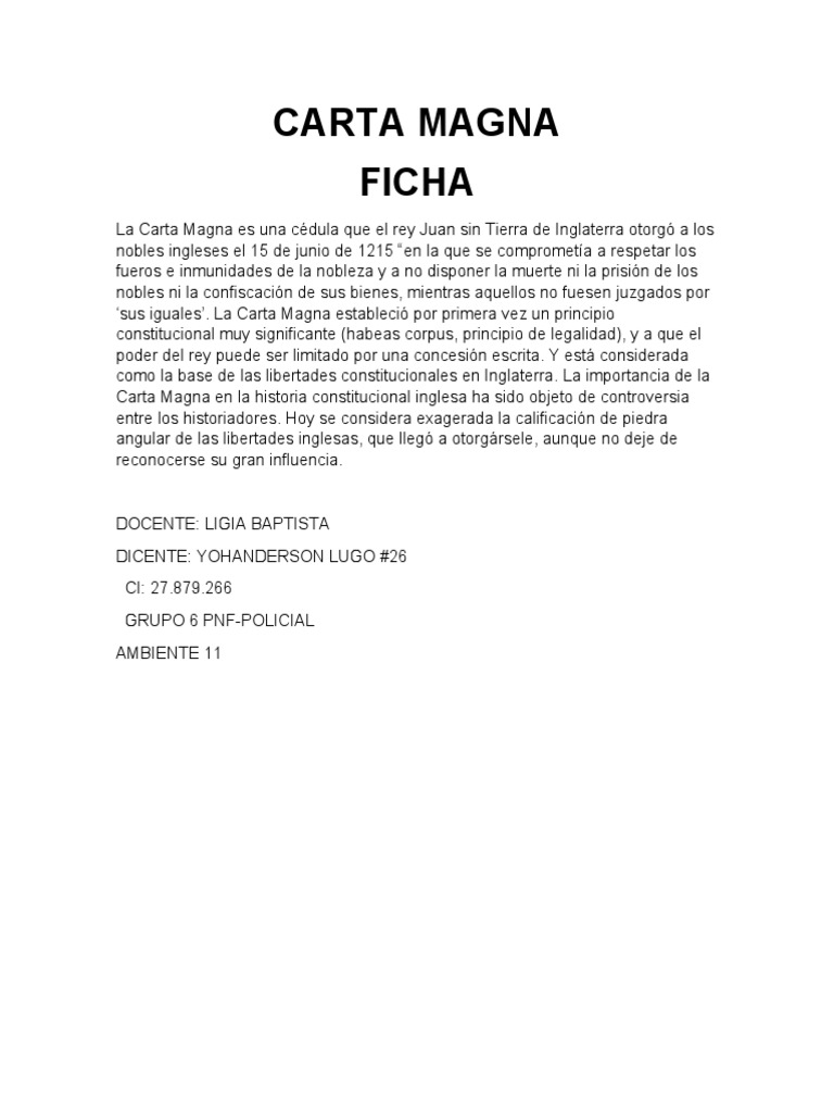 Carta Yohanderson | PDF