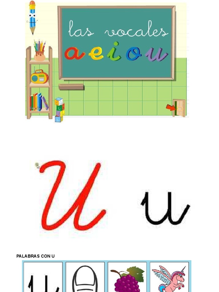Vocal U Cursiva | PDF