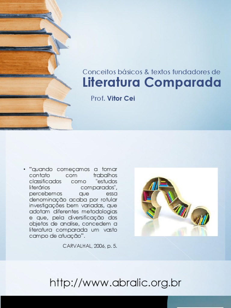 Literatura Comparada - Introdução Com Textos Fundadores | PDF | Johann ...