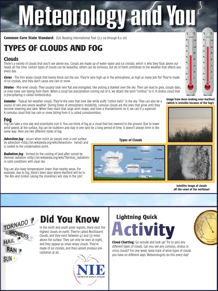 Did You Know: Types of Clouds and Fog | PDF | Cloud | Fog