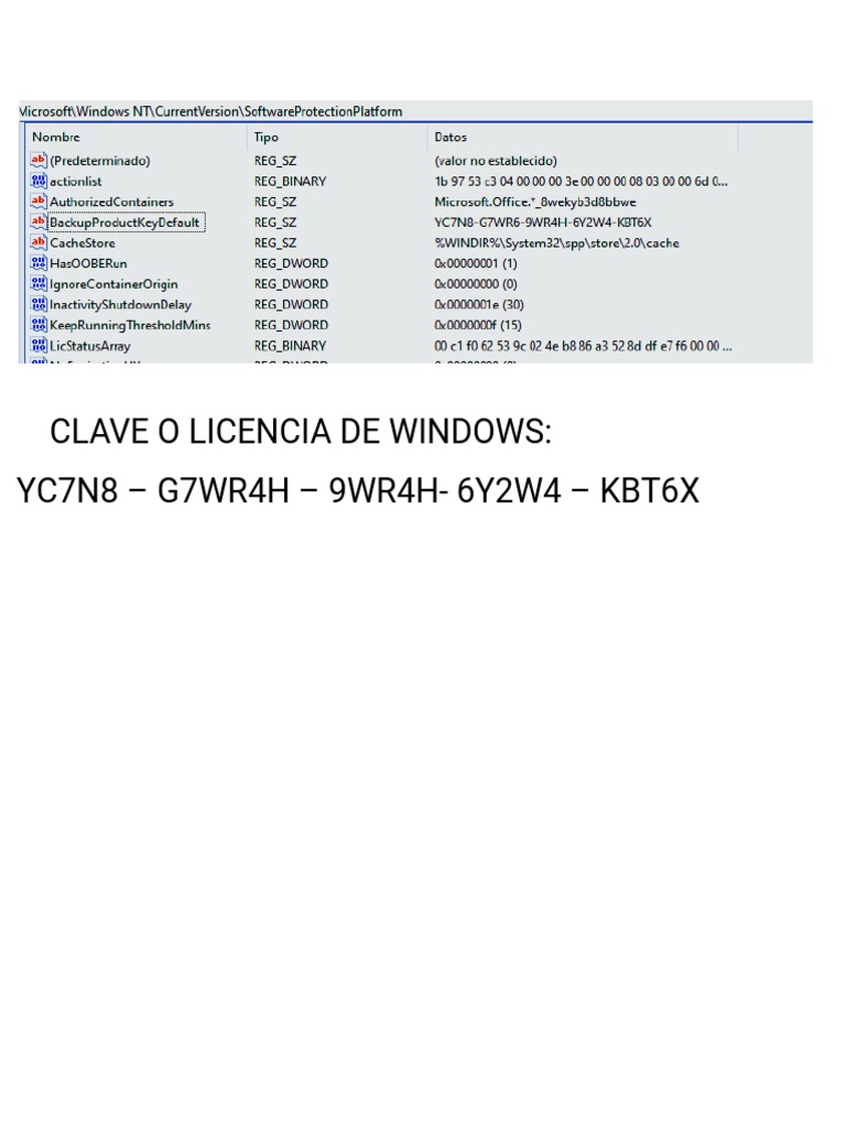 Clave o Licencia de Windows | PDF