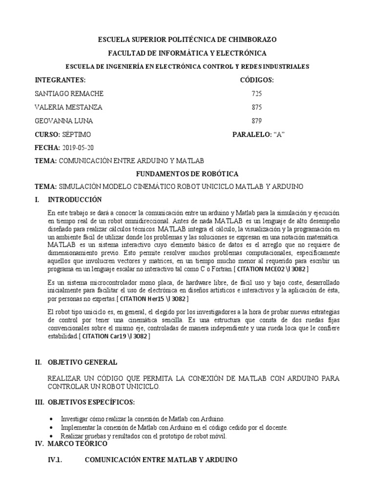 Matlab Y Arduino Pdf Matlab Arduino