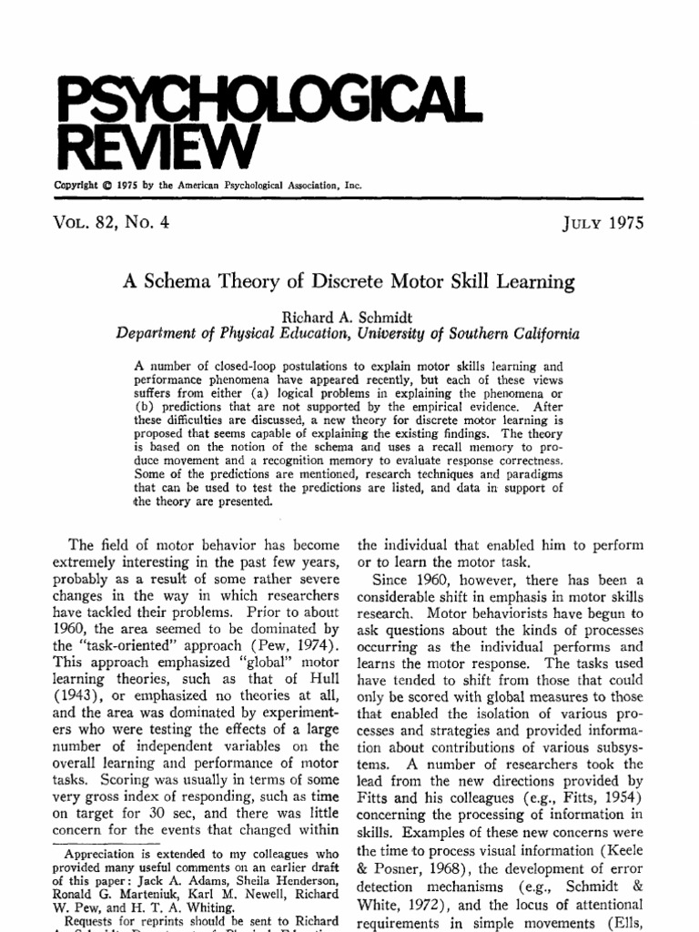 _Schmidt_1975_A_schema_theory_of_discrete_motor_skill_learning ...
