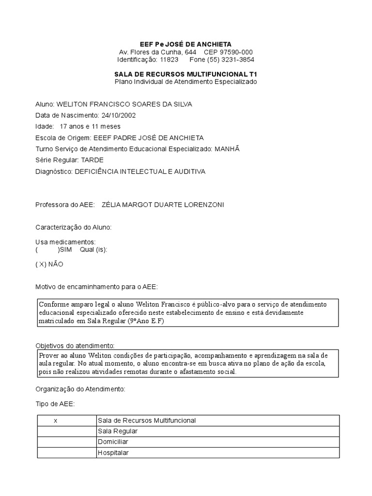 PDI Modelo 2021 | PDF | Comunicação | Percepção