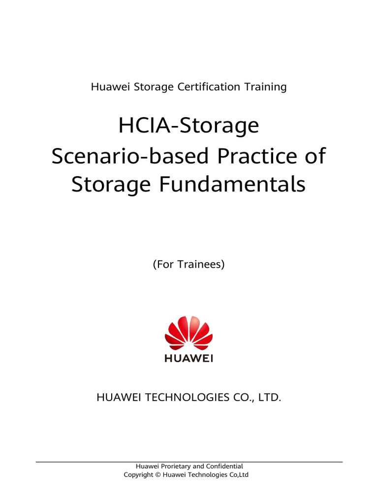 HCIA-Storage Scenario-Based Practice of Storage Fundamentals | PDF ...
