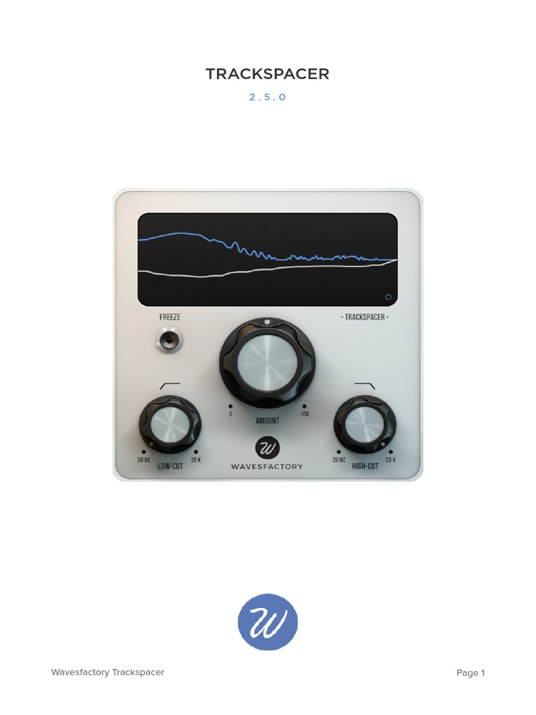 Trackspacer User Manual 2.5.0 | PDF | Equalization (Audio ...