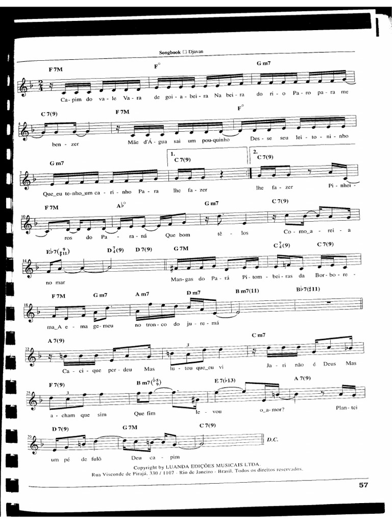 Capim - Djavan | PDF