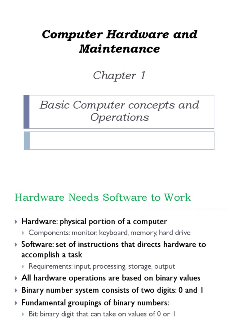 Ch-1 - Computer Basics | Download Free PDF | Operating System | Input/Output