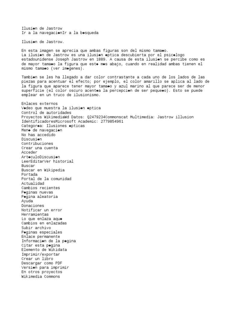 Ilusión de Jastrow | PDF