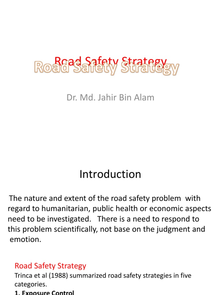 Road Safety Strategy | PDF | Road Traffic Safety | Traffic Collision
