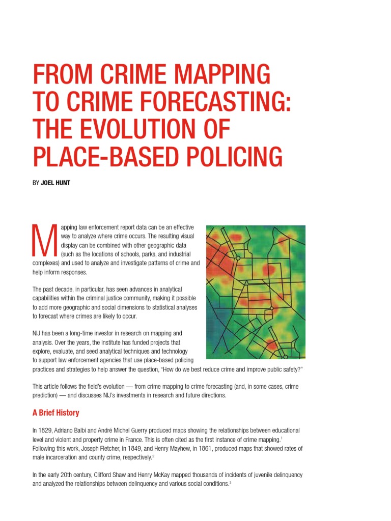 Crime Mapping And Forecasting By Haunt Pdf Criminology Police