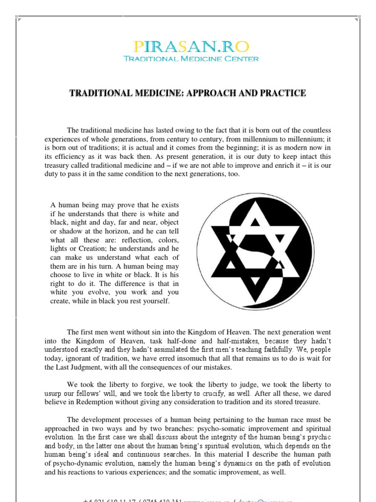 Traditional Medicine - Approach and Practice | PDF | Alternative ...