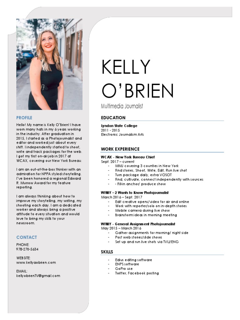 Kelly Resume 2021 | PDF | Mass Media | World Wide Web