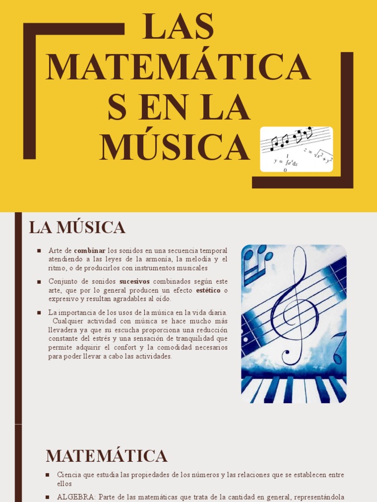 Matemáticas en la Música: Relación y Algoritmos | PDF | Gottfried ...