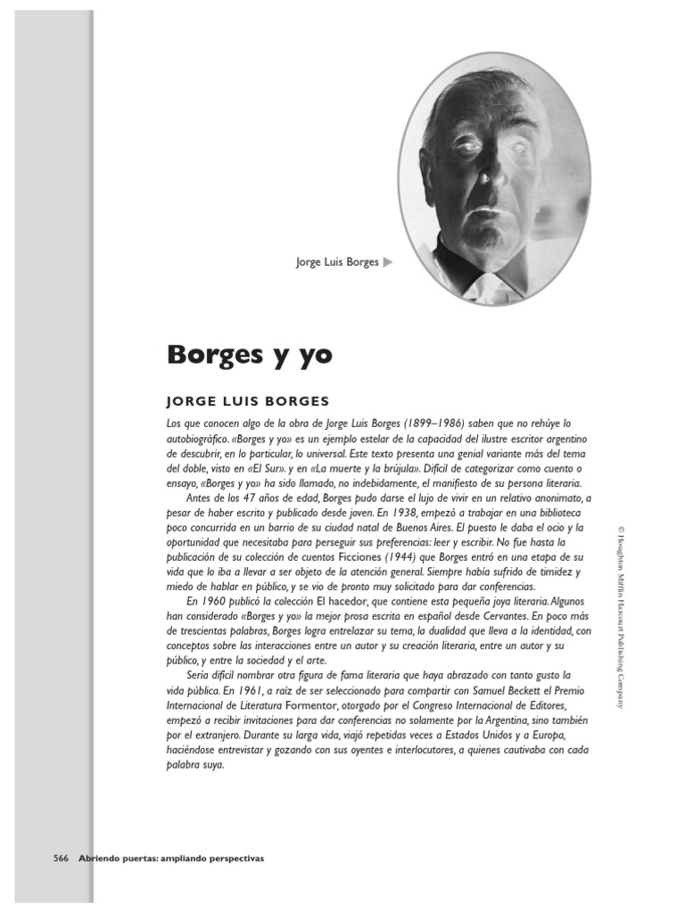 Borges y Yo | PDF