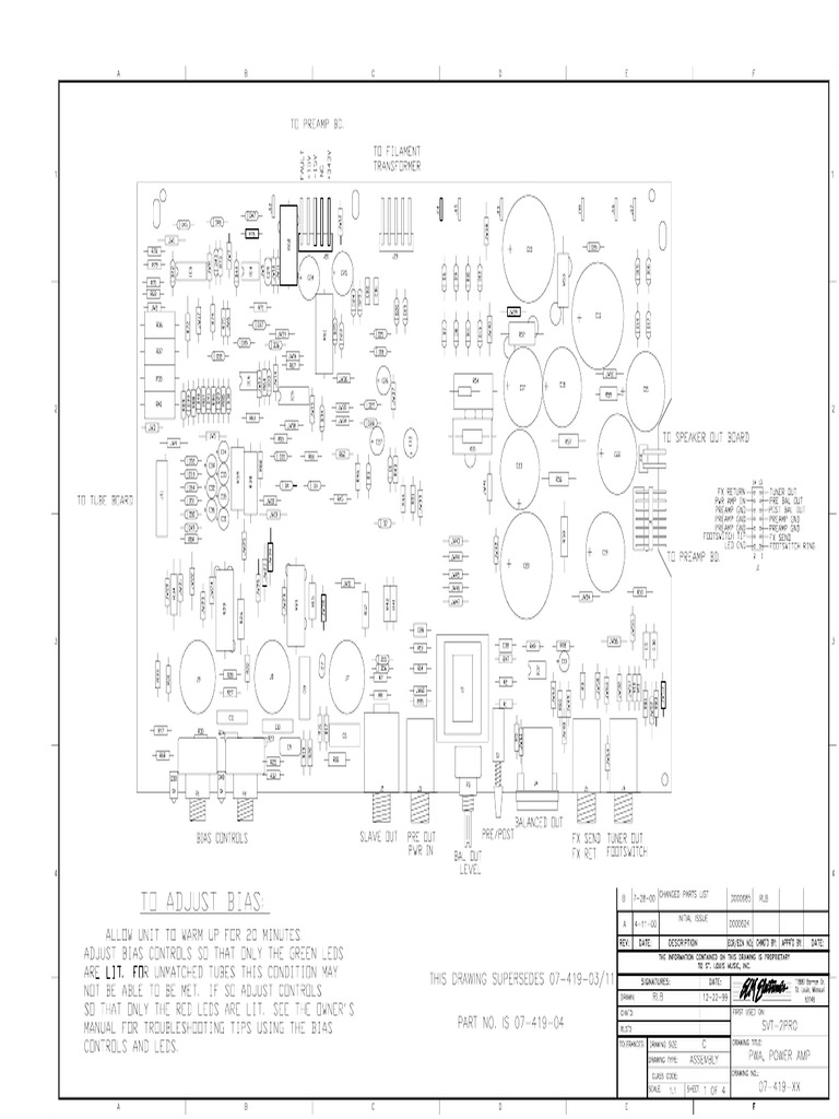 Ampeg SVT 2PRO 419xxp2 PA Driver | PDF