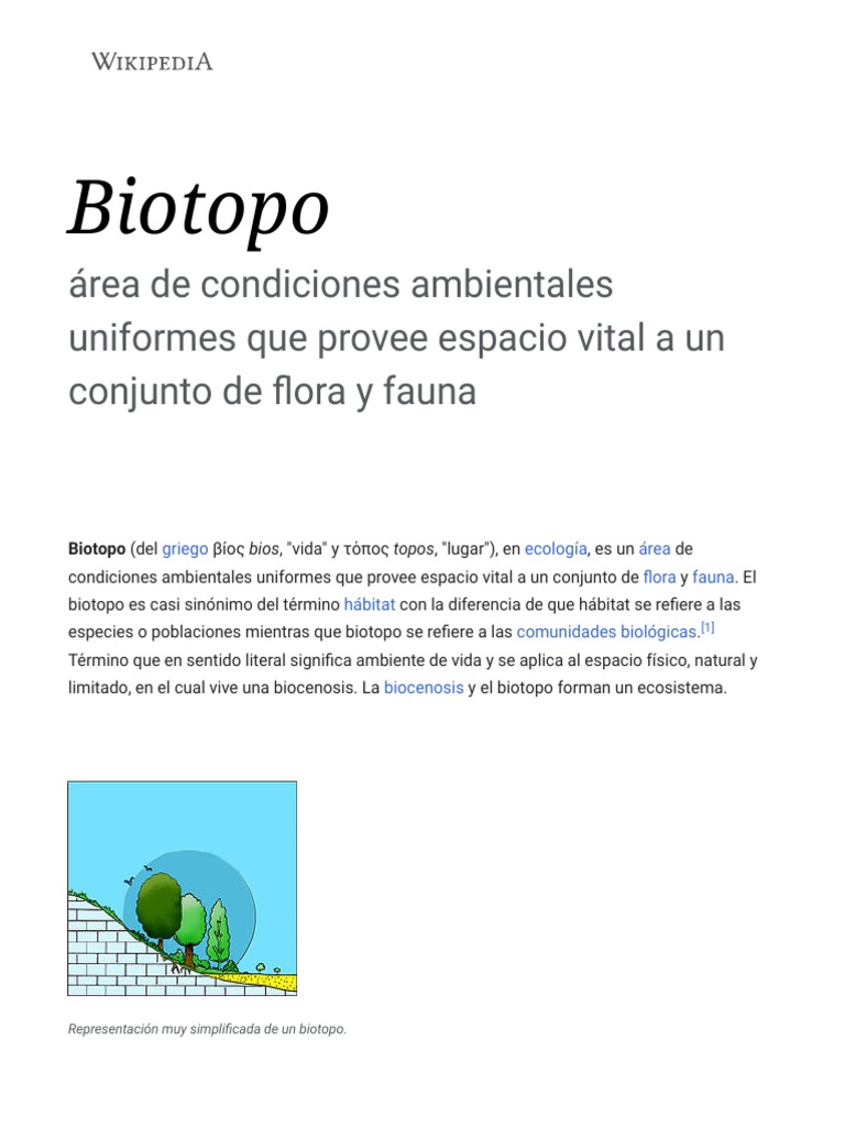 Importancia y Restauración de Biotopos | PDF | Protección del medio ...