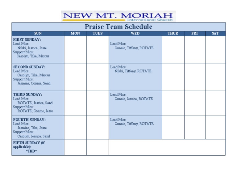 PT Schedule | PDF | Art