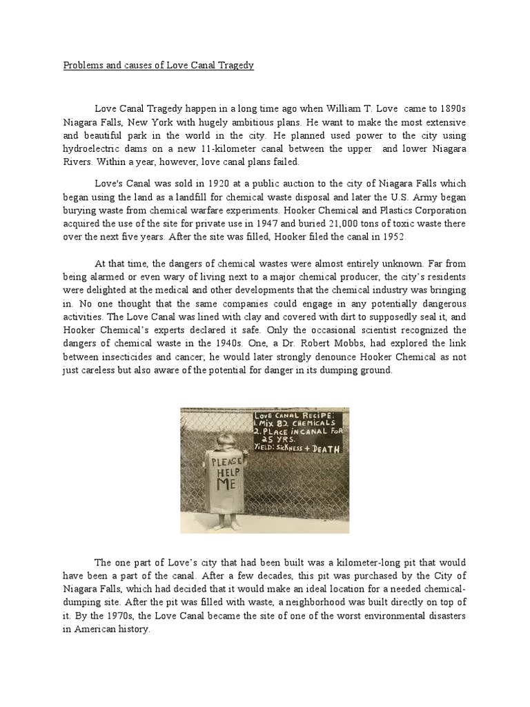 Love Canal | PDF | Environmental Science | Materials