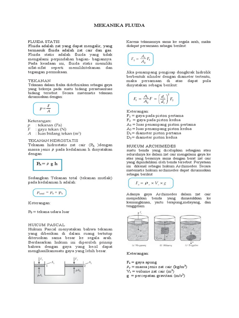 Mekanika Fluida | PDF