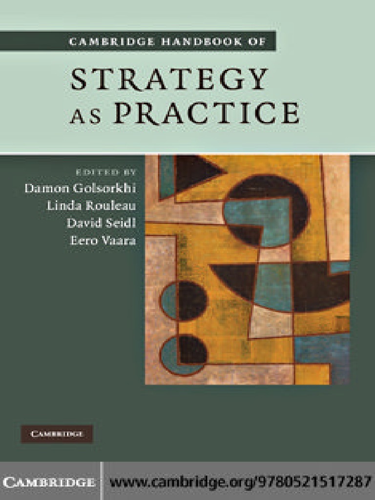 (2010) Handbook Strategy As Practice | PDF | Strategic Management ...