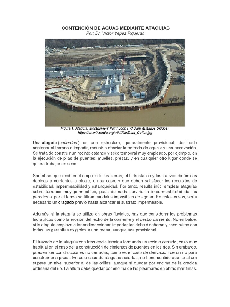 Ataguia | PDF | Represa | Fundación (Ingeniería)