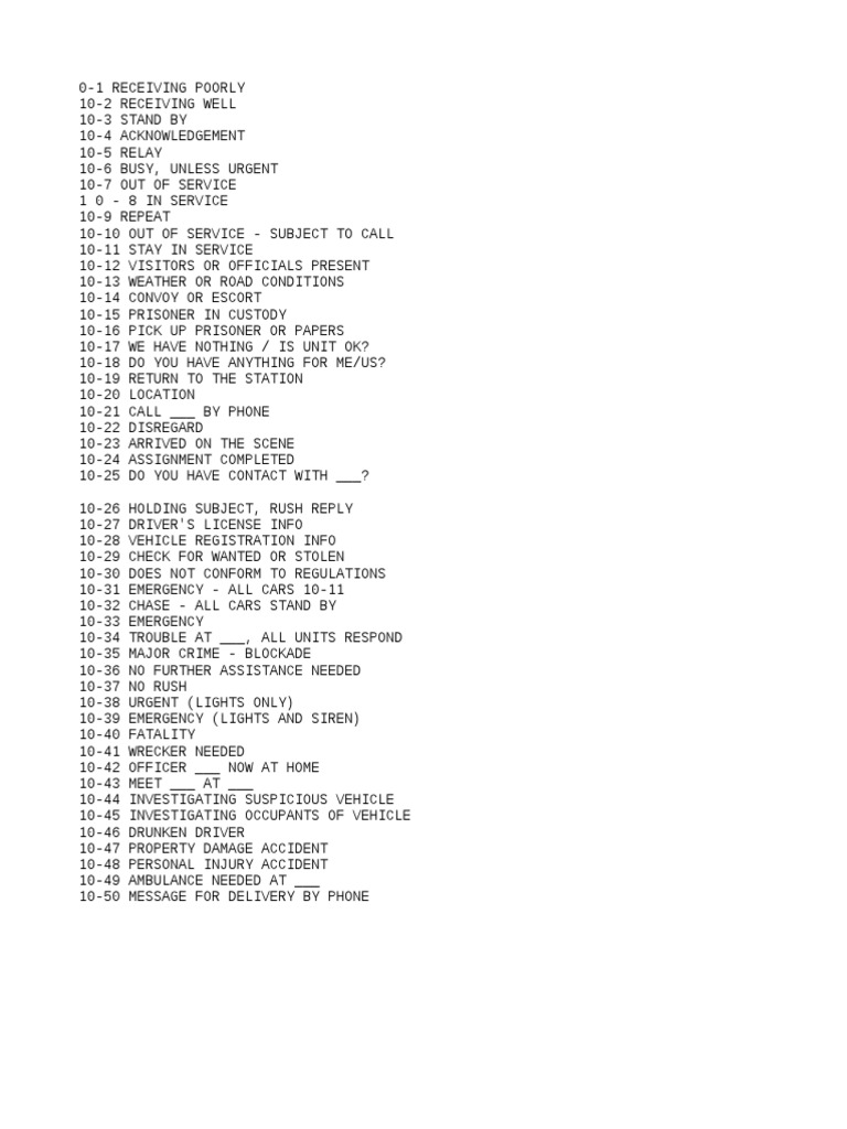 10 Codes | PDF