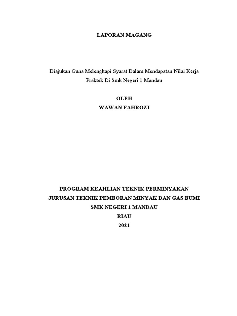 Laporan Magang | PDF