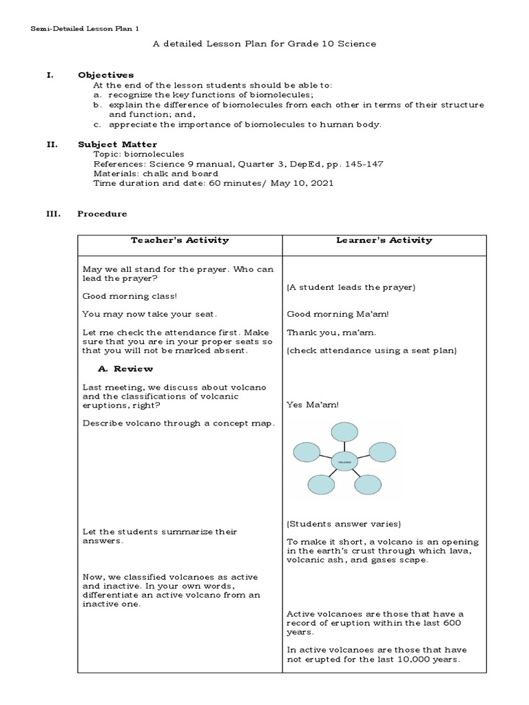 Grade 10 Climate Change Lesson Plan | PDF | Climate Change | Volcano
