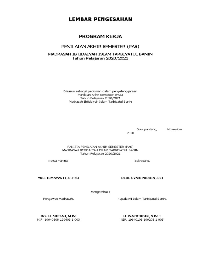 Lembar Pengesahan | PDF