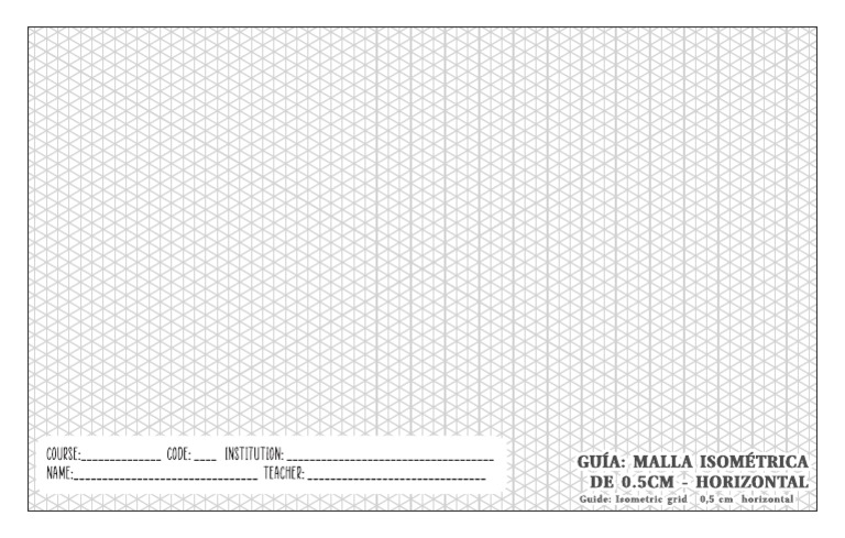 Guía Malla Isométrica | PDF