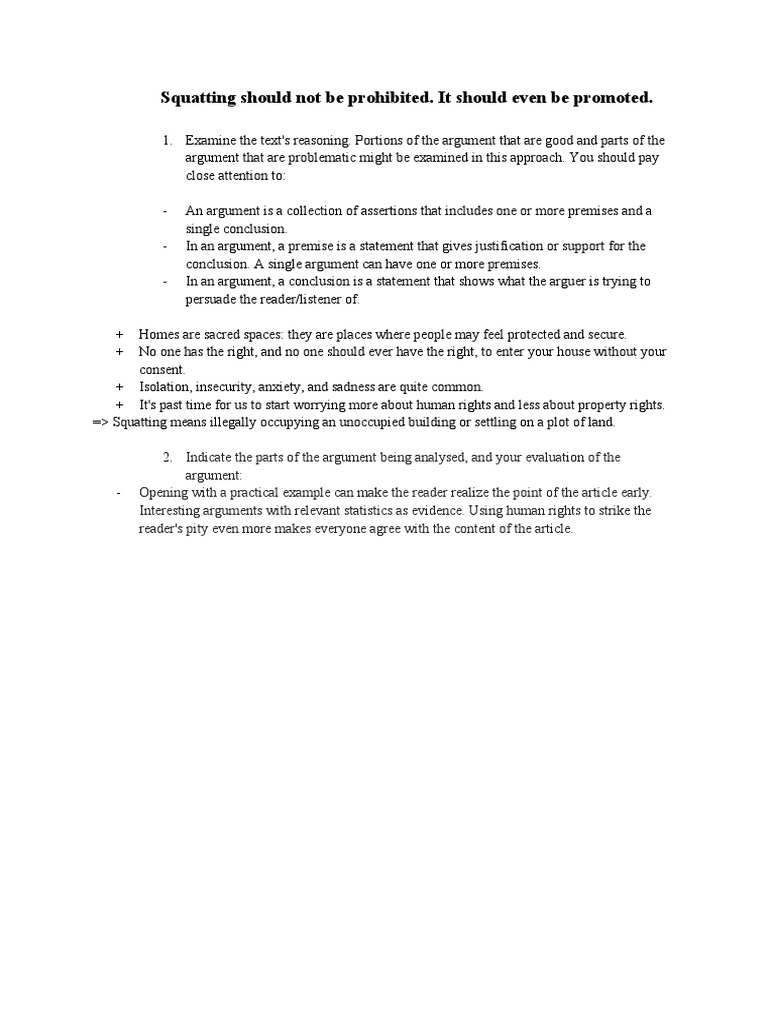 Critically Evaluating Arguments | PDF