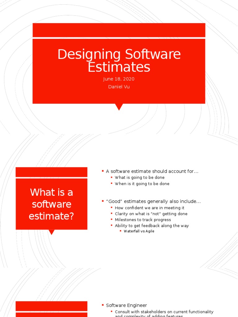 Designing Software Estimates | PDF | Agile Software Development | Cognition