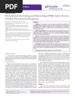 Periodontal Screening and Recording (PSR) System: Criteria For ...