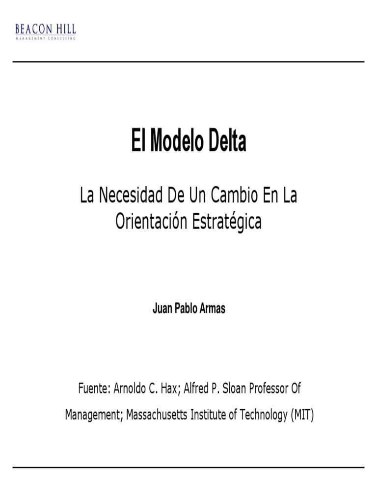 Modelo Delta | PDF | Gestión estratégica | Mercado (economía)