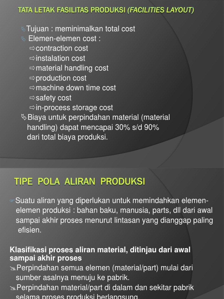 Pola Aliran Produksi | PDF