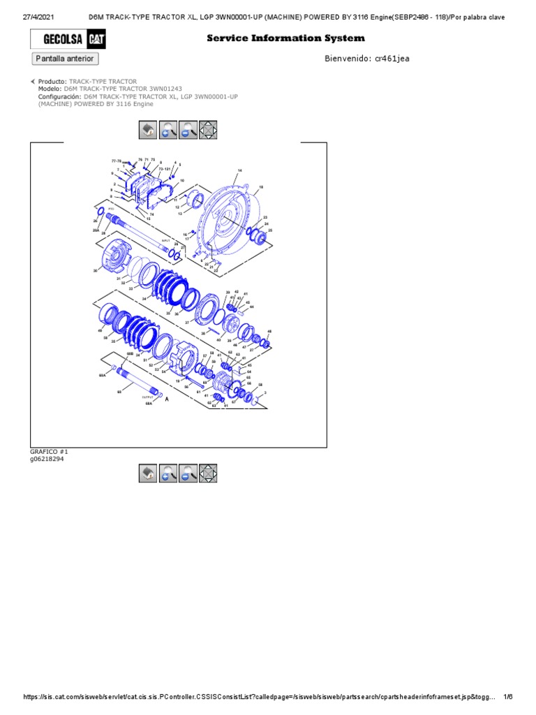 D6M TRACK-TYPE TRACTOR XL, LGP 3WN00001-UP (MACHINE) POWERED BY 3116 ...