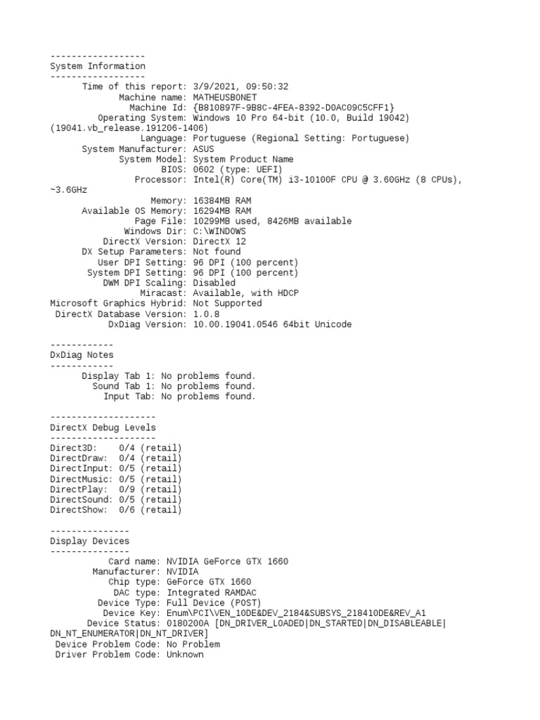 PC Settings | PDF | Device Driver | System Software