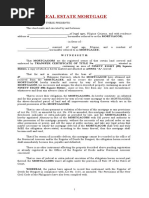 Real Estate Mortgage Agreement Sample | PDF | Mortgage Law | Foreclosure