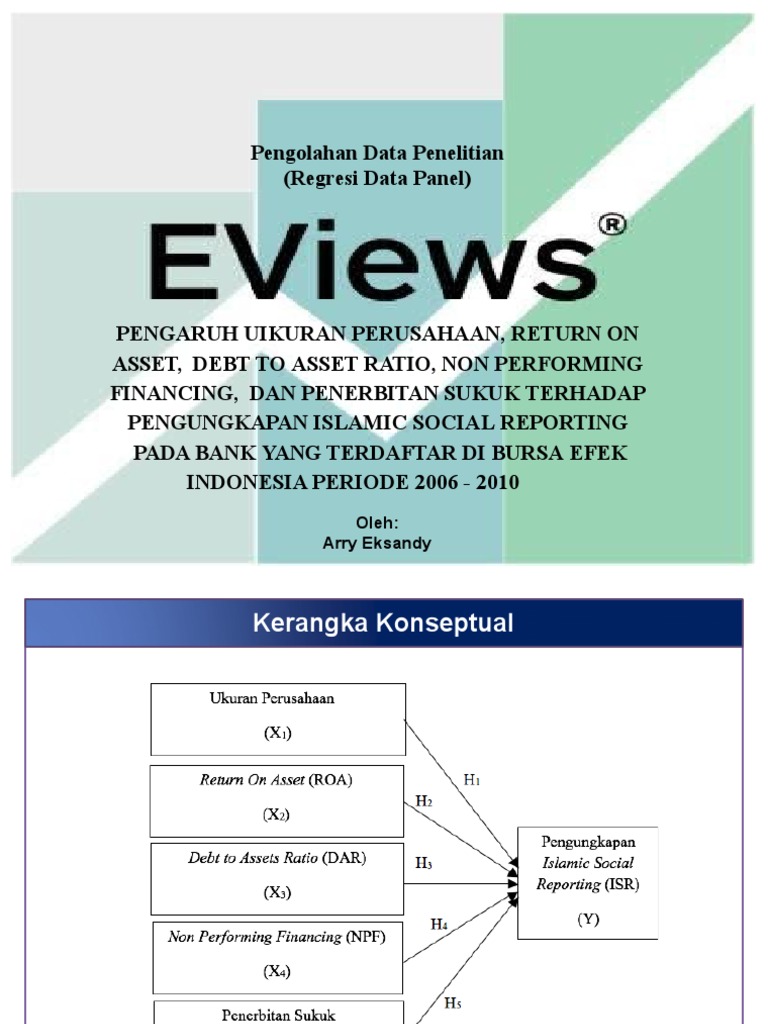 Data Panel - Eviews-Dikonversi | PDF