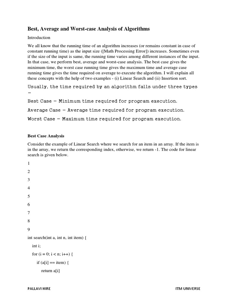 Unit 2 Notes | PDF | Time Complexity | Algorithms And Data Structures