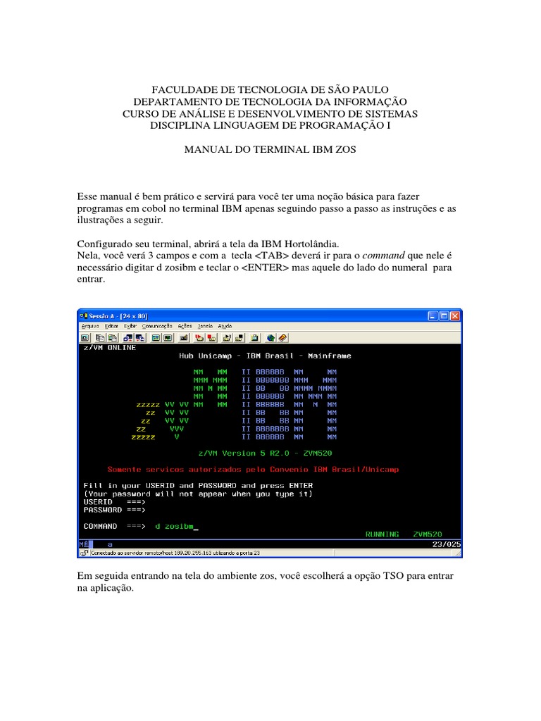 Manual Mainframe Cobol Pdf Mainframe Linguagem De Programação